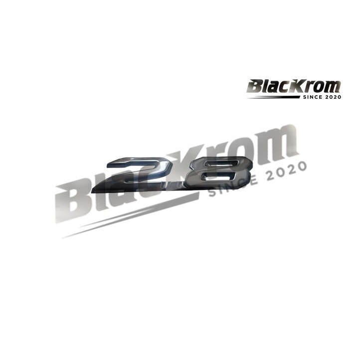 Jual Cuci Gudang Logo Emblem Black Chrome Tulisan / Angka 2.8 Toyota ...