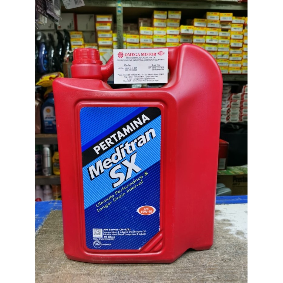 Jual Pertamina Meditran Sx Diesel Engine Oil 15W-40 10Liter Harga Spesial!! | Shopee Indonesia