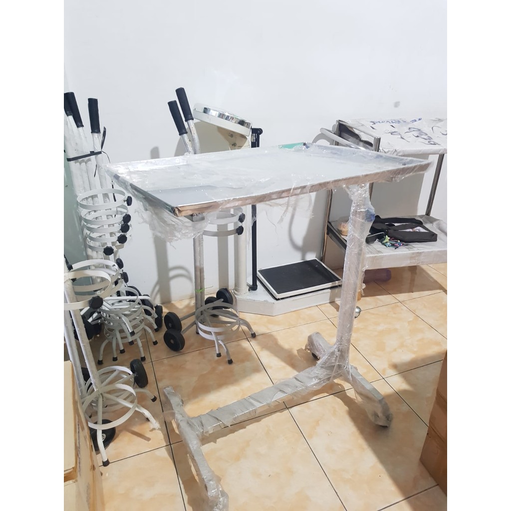 Jual TROLY MAYO STAINLESS/ MEJA INSTRUMEN MAYO/ Overtble | Shopee Indonesia