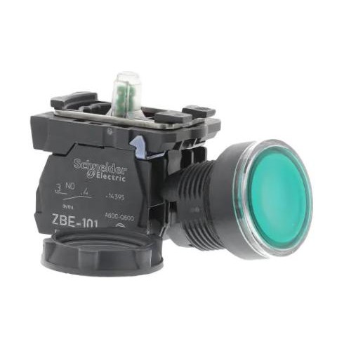 Jual Push Button Lampu Schneider Xb5Aw33B5 Dia.22Mm Plastik Hijau 24Vdc ...