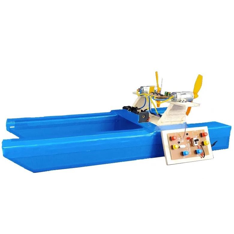 Jual RC BOAT DIY WIND POWERED BOAT MODEL KIT WITH SELF-MADE FISH FINDER ...