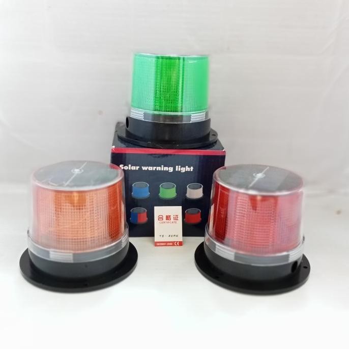 Jual ROTARY WARNING LIGHT LED SOLAR PANEL TENAGA MATAHARI LAMPU KAPAL ...