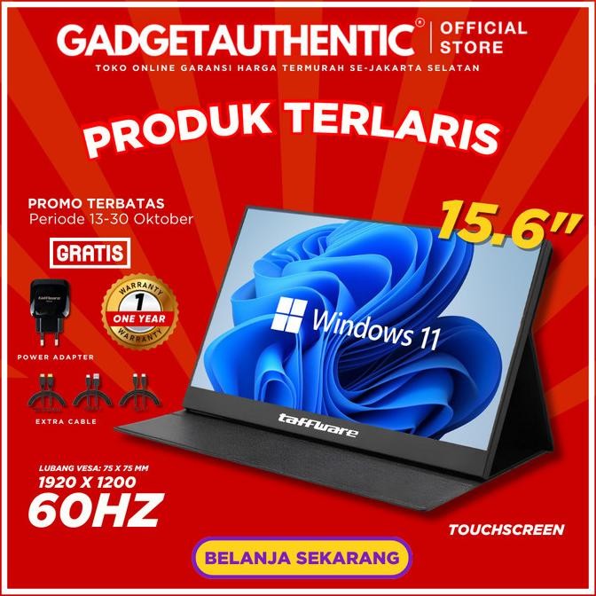 Jual Portable Monitor FHD IPS 15.6" Inch 1080p Touchscreen 60Hz ...