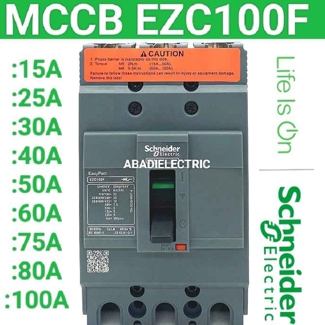 Jual SCHNEIDER EZC100F MCCB 30A 3P 10KA EZC100F3030 1011T | Shopee Indonesia