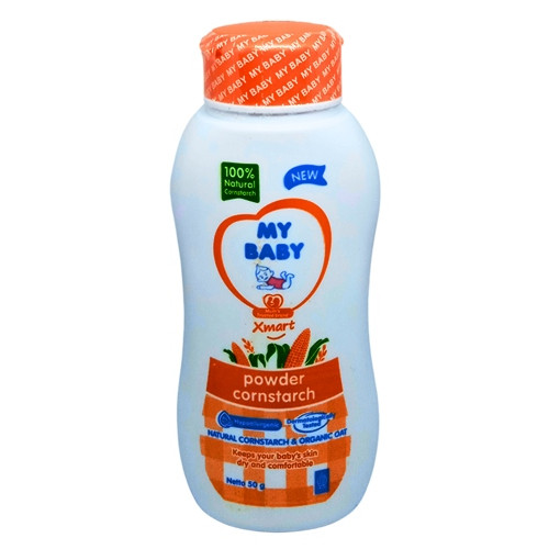 Jual S15850 MY BABY CORNSTARCH BABY POWDER 50GR BTL MAJU BERSAMA ...