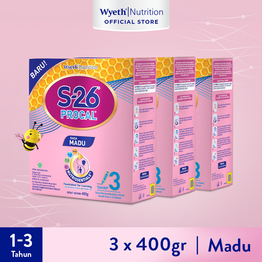 Jual S-26 Procal HONEY Pouch 400g x 3 pcs | Shopee Indonesia