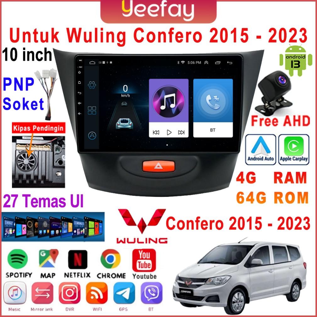 Jual with cooling system10 Inch 4G+64G Android 13 Head Unit Untuk ...