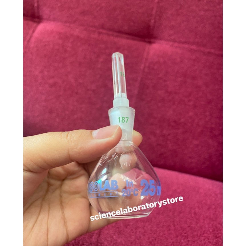 Jual Picnometer Piknometer Density Bottle Calibrated Kalibrasi 25 Ml ...