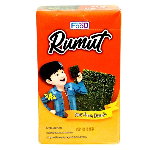 Jual S18869 RANS FOOD RUMUT RASA BALADO RUMPUT LAUT 10 GR SACHET MAJU ...