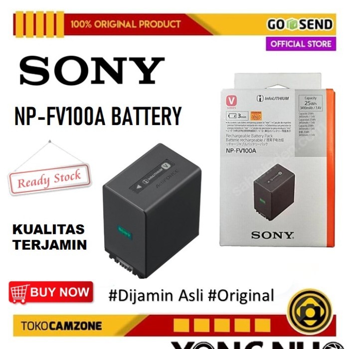Jual Sony NP-FV100A Rechargeable Pack | Shopee Indonesia