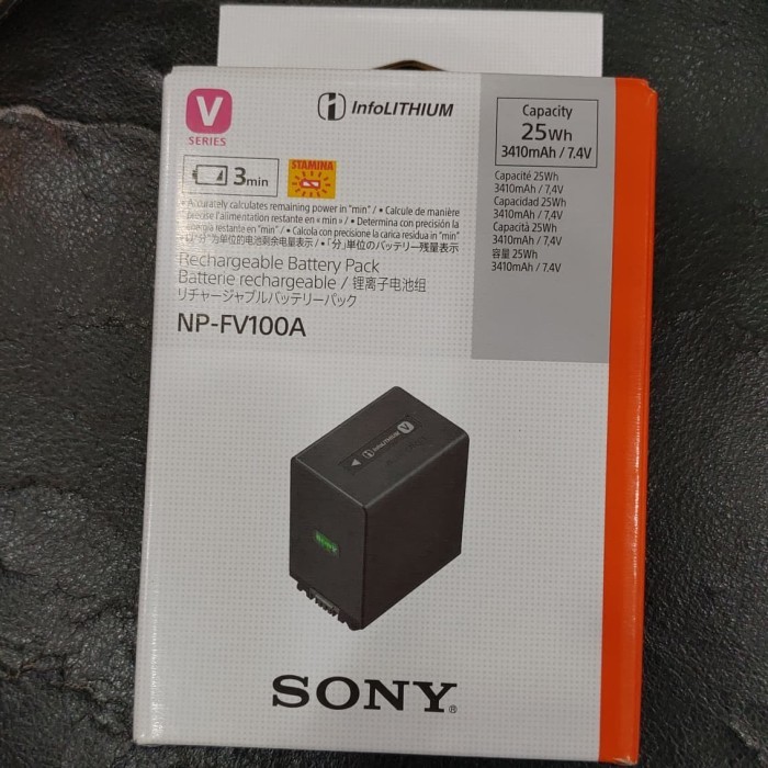 Jual Sony NP-FV100A 3410MAH /7.4V Original Sony | Shopee Indonesia