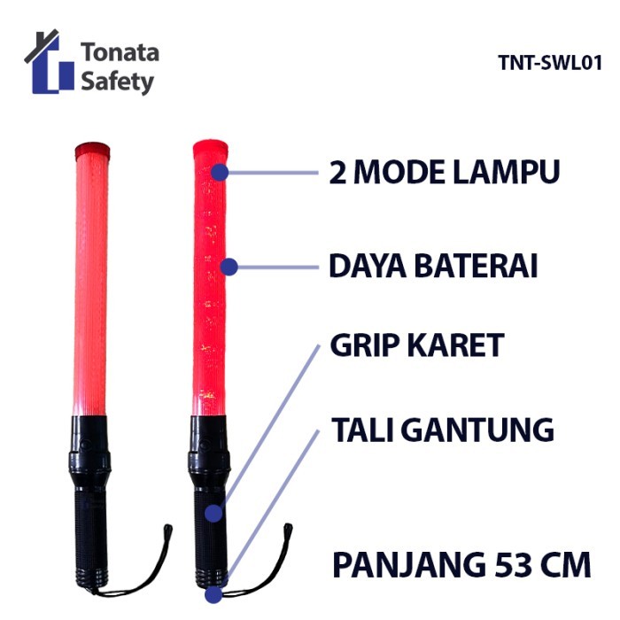 Jual Promo Tongkat Lalu Lintas 53 cm / Lampu Lalin Polisi / Stick ...