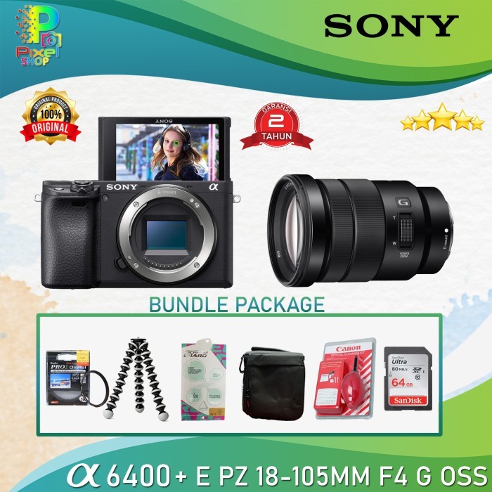 Jual Sony A6400 With E PZ 18-105MM F4 OSS / Sony A6400 Kit 18-105mm | Shopee Indonesia