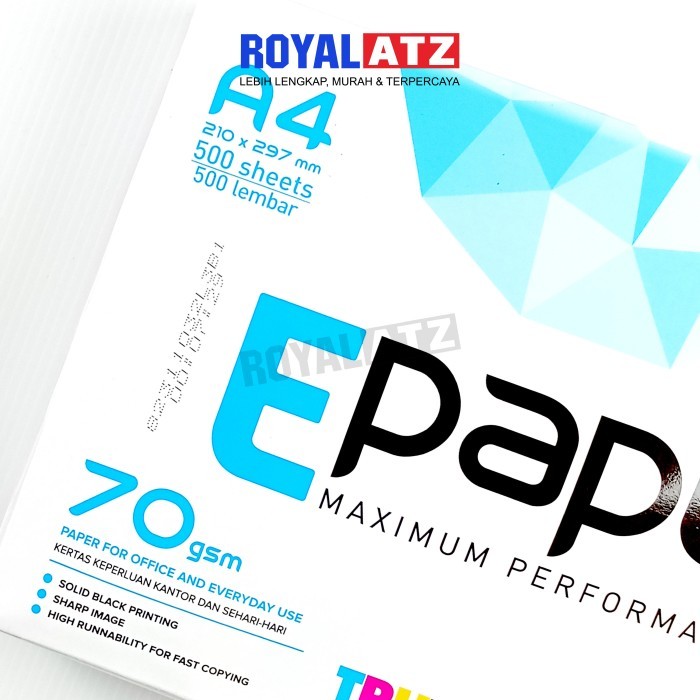 Jual Kertas Print Fotocopy / Kertas Hvs Ukuran A4 70 Gram E Paper | Shopee Indonesia