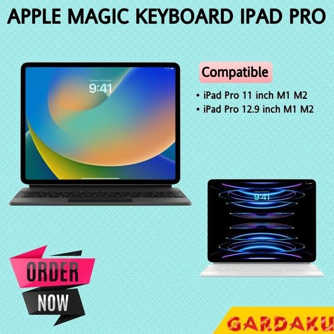 Jual Magic Keyboard Ipad Pro M1 M2 2022 6Th Gen 11 Inch / 12.9 Inch | Shopee Indonesia