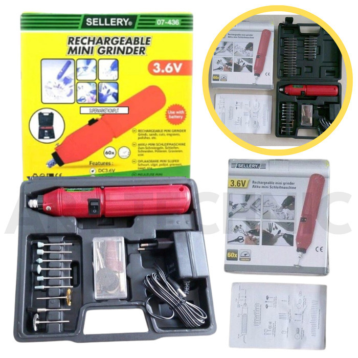 Jual Mini Drill Bor Pcb Gerinda Mini Rechargeable Grinder 60 Pcs ...