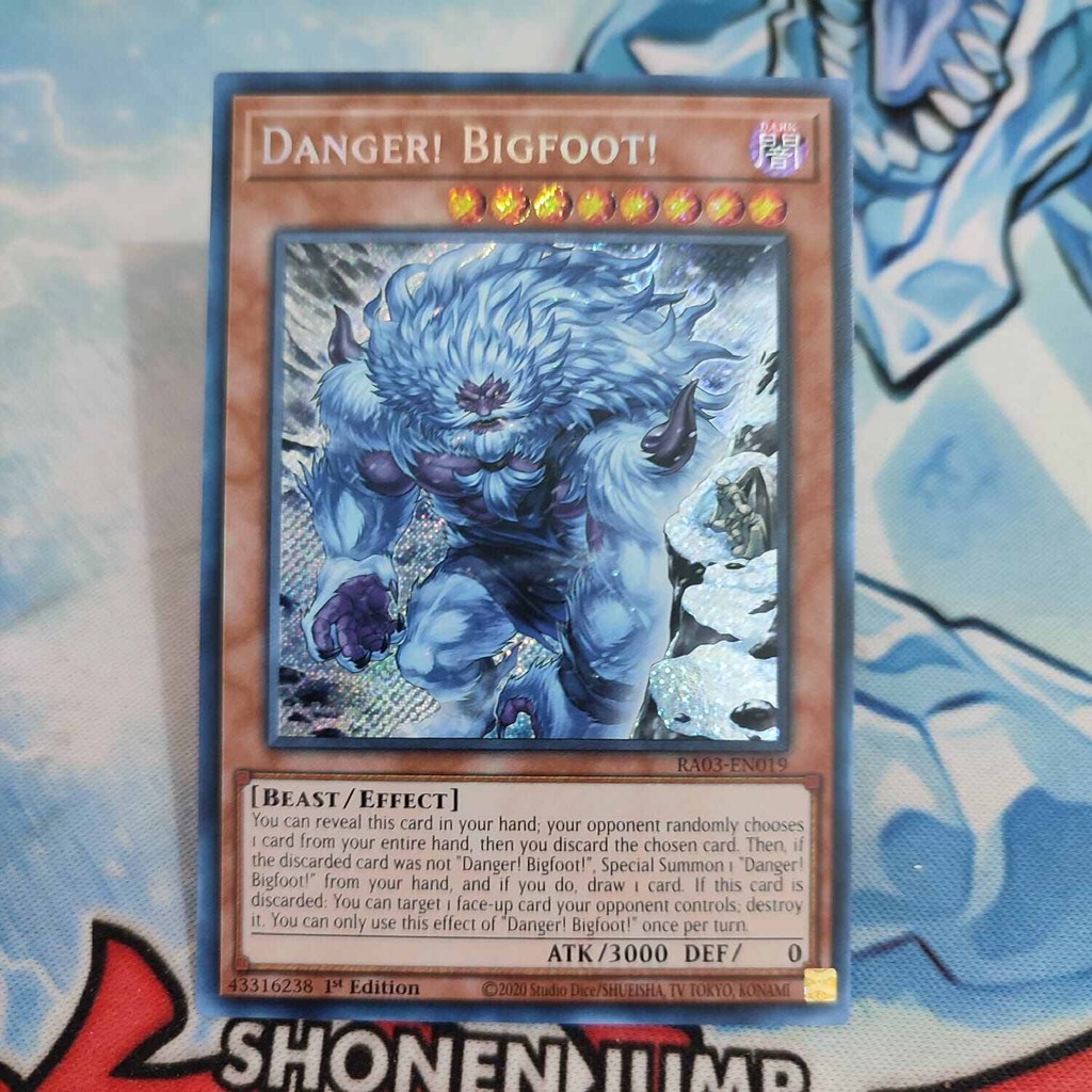 Jual yugioh danger bigfoot AA RA03 secret rare original | Shopee Indonesia