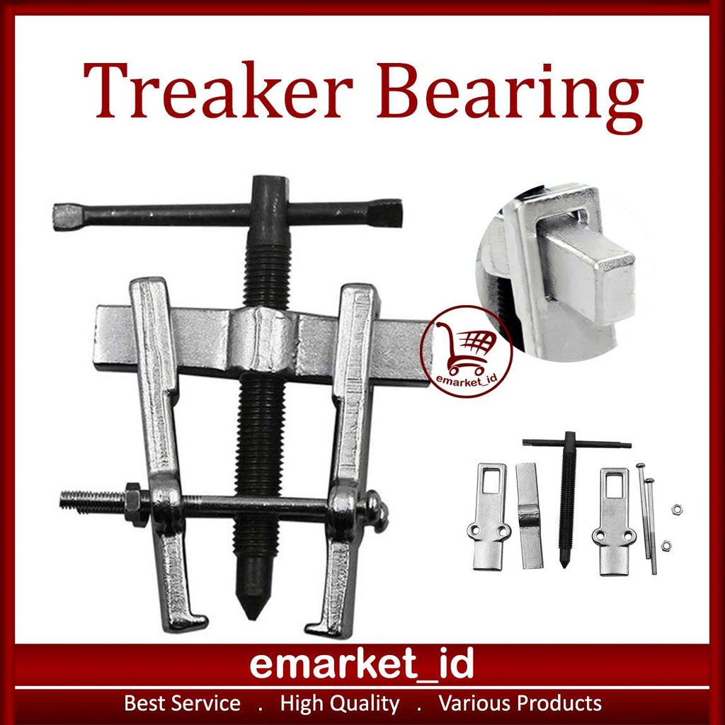 Jual EM Treaker Bearing 65mm AI40 / Treker Puller 2 kaki / Two Jaw Gear ...