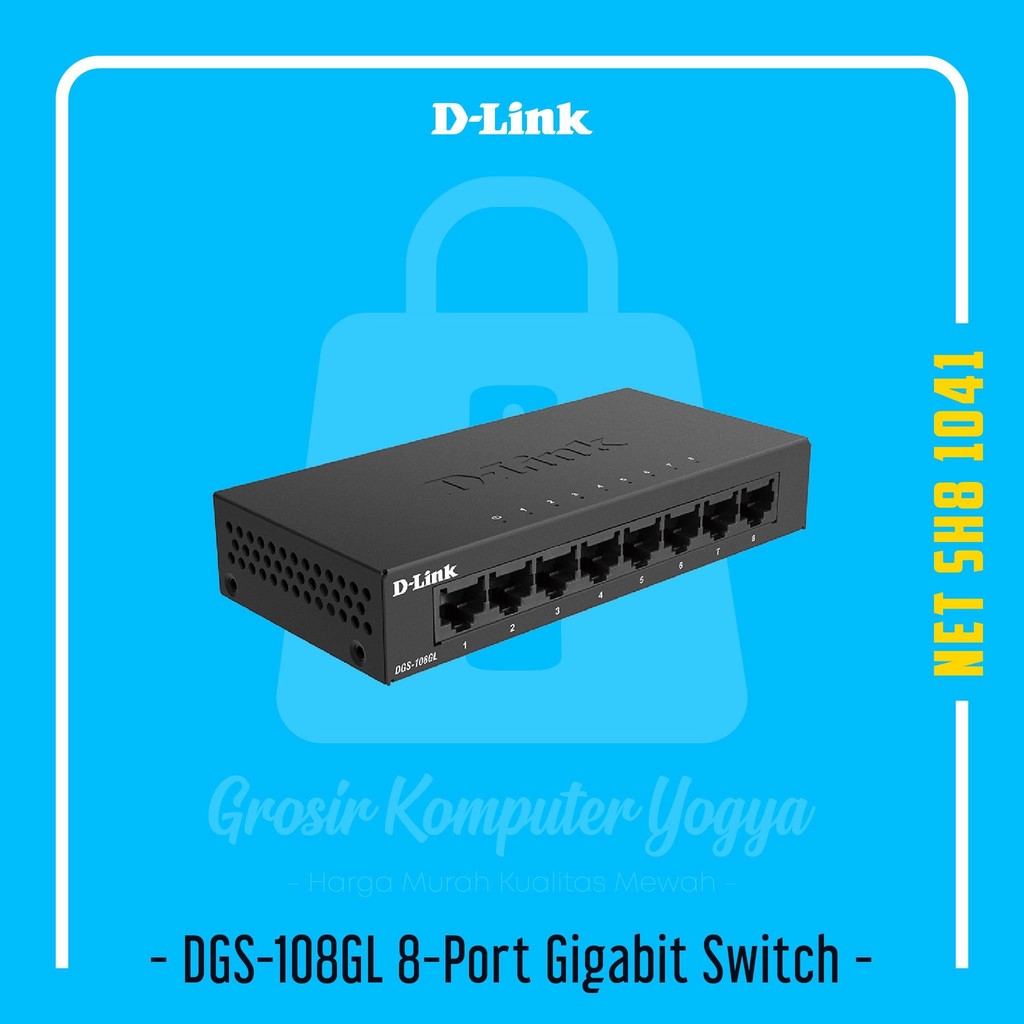 Jual D-Link DGS-108GL 8-Port Gigabit Metal Casing Unmanaged Desktop Switch | Shopee Indonesia