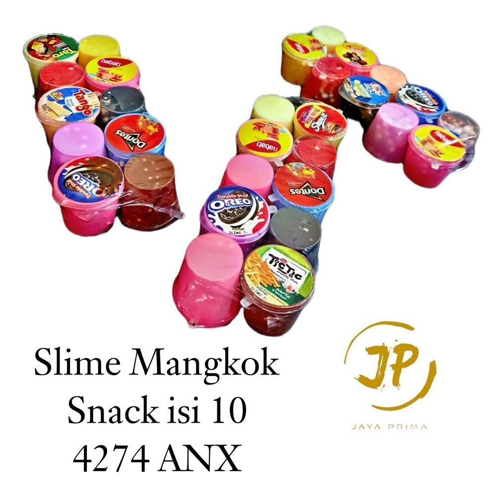 Jual MAINAN ANAK SLIME MANGKOK SNACK ISI 10 PCS | Shopee Indonesia