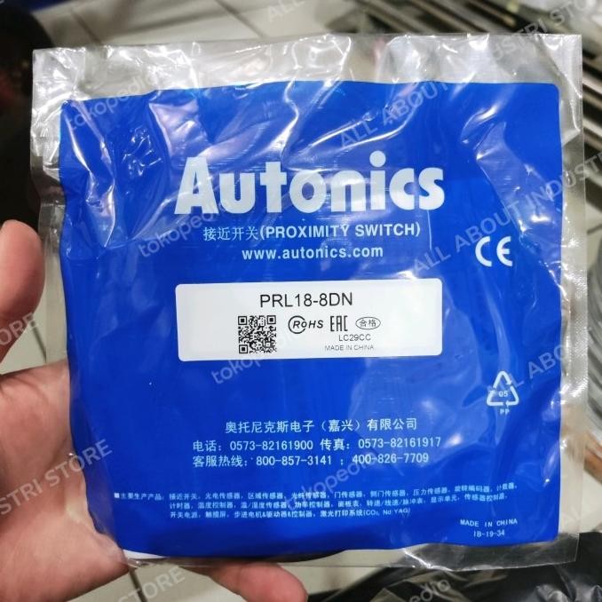 Jual Proximity Sensor Autonics Prl18-8Dn Prl18 8Dn Prl188Dn Prl18-8Dn Npn Harga Spesial ...