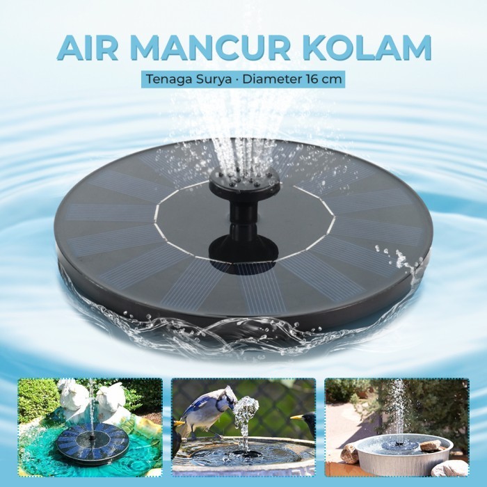 Jual Promo!! Pompa Air Mancur Kolam Ikan Tenaga Surya Matahari Solar ...