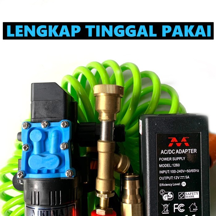 Jual Paket Lengkap Dengan Selang Spiral Pompa Cuci Motor Mobil Ac 60 ...