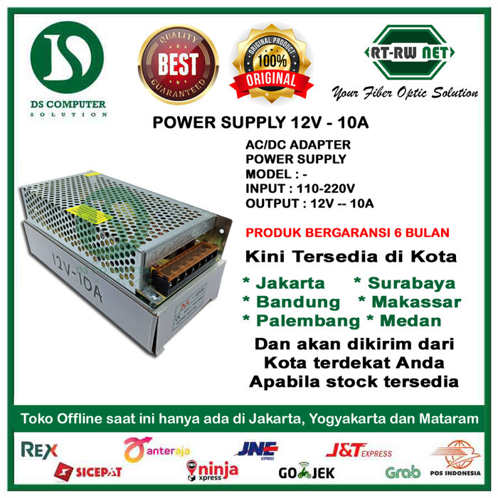 Jual Power Supply 12V 10A (PSU 12V-10A) Garansi 6 Bulan | Shopee Indonesia