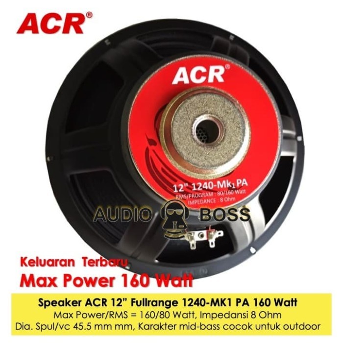 Jual Speaker 12 Inch ACR 1240 PA Classic/Speaker ACR 1240 12" Klasik ...
