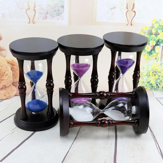 Jual PRODUK TERBATAS Jam Pasir Antique Wood Sand Clock Retro Hourglass ...