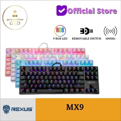 Jual Cuci Gudang Rexus Keyboard Gaming Mechanical Legionare Mx9 Tkl Rgb ...