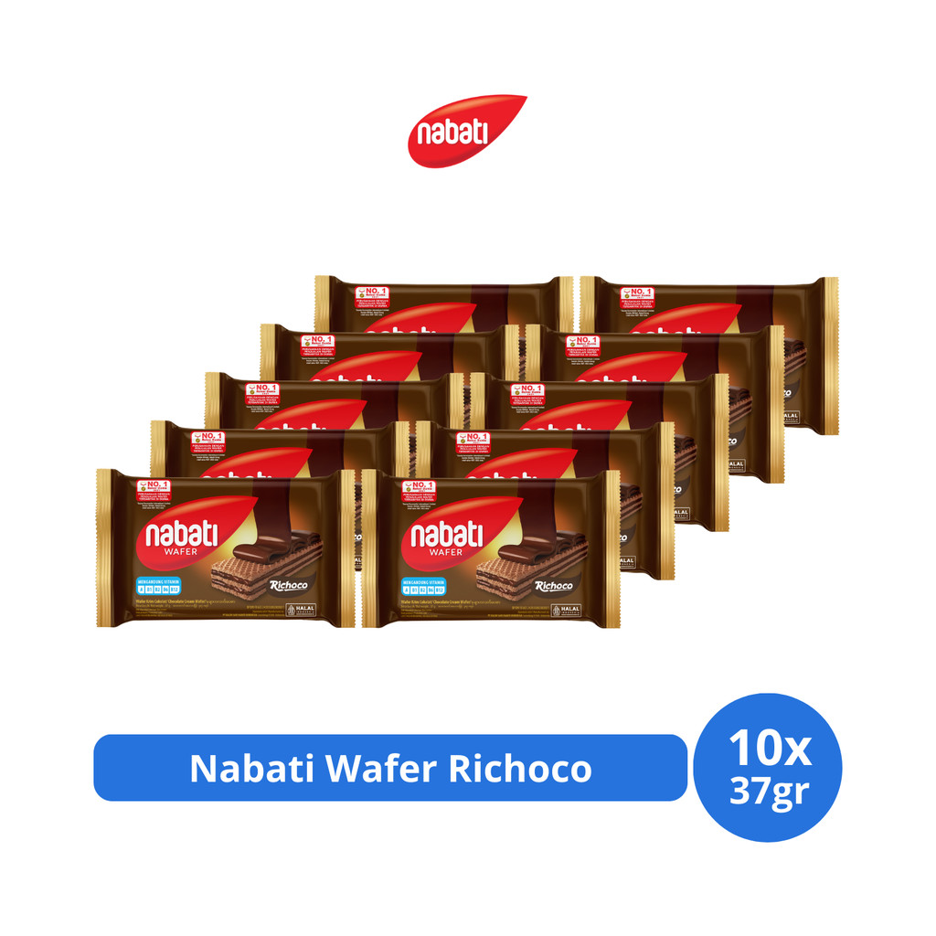 Jual Nabati Wafer Richoco 37gr x 10 pcs | Shopee Indonesia