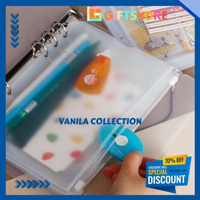 Jual A5/A6 BENING PVC TAHAN AIR LEPAS TAS PENGIKAT RITSLETING FILE ...