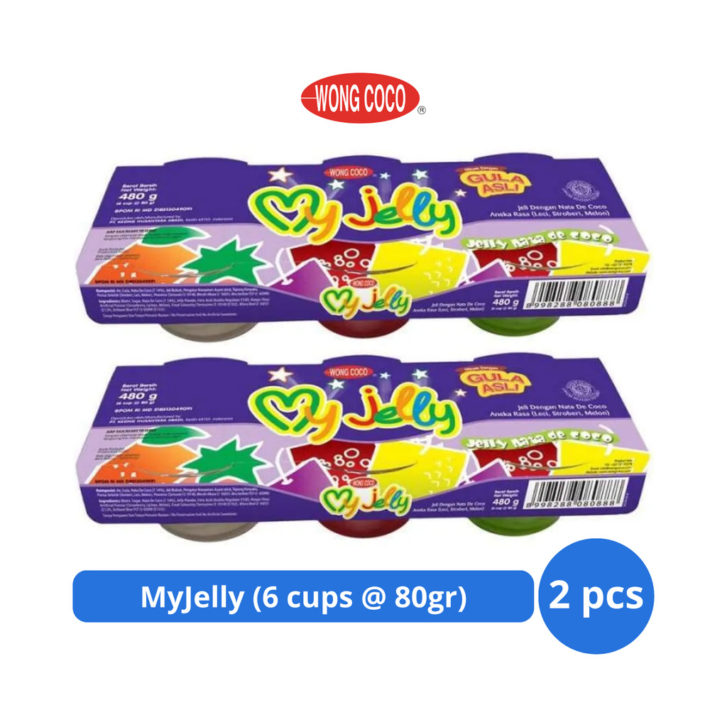 Jual Wong Coco My Jelly 480gr (6s @ 80gr) x 2 pcs | Shopee Indonesia