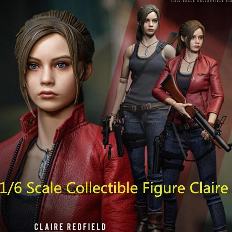 Jual in stock 1/6 women soldier claire redfield with weapon full set 12 ...