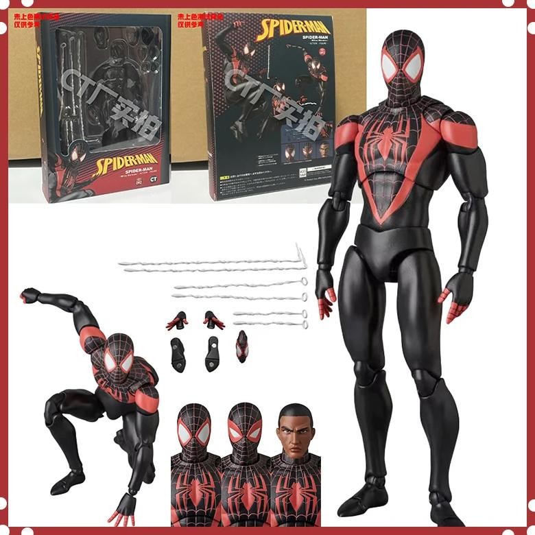 Jual ct toys mafex 092 spiderman miles morales anime action figure ...