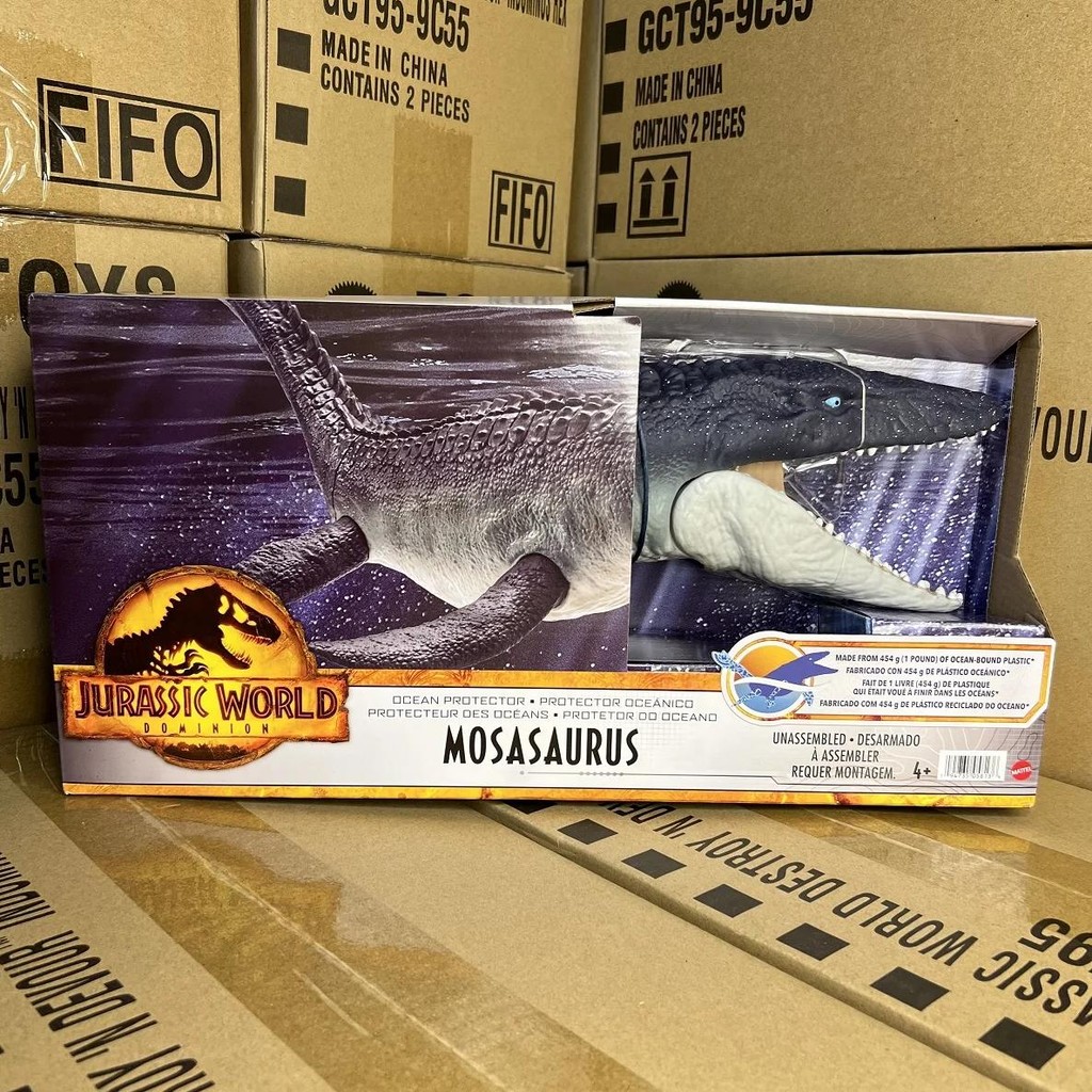 Jual mattel jurassic world dominion mosasaurus with movie-accurate sea ...