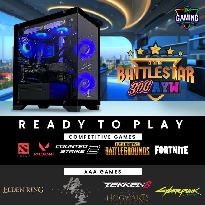 Jual Pc Rakitan Komputer Ek Gaming Battlestar 30612G Ayw Core I5 Rtx 3060 Enter - Elrumi ...