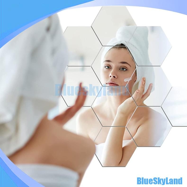 Jual Anti Pecah Segi Enam Tempel / Kaca Segi Enam Hexagon Dekorasi ...