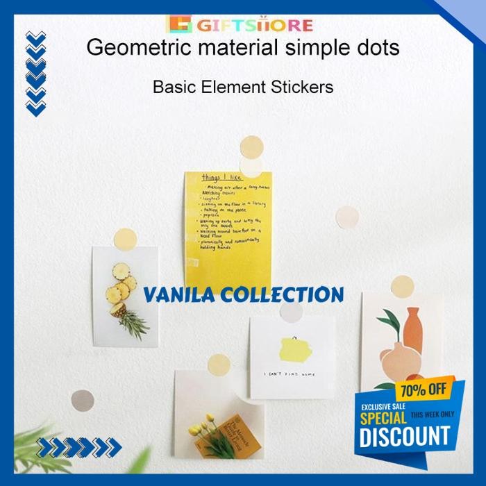 Jual 3 PCS STIKER COLORFUL CIRCLE DIARY DECO STICKERS / PERSEGI PANJANG ...