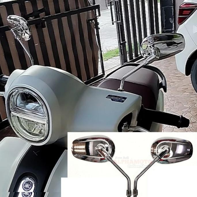 Jual Spion Yamaha Fazzio Fino Grand Filano Model Oval Classic | Shopee Indonesia