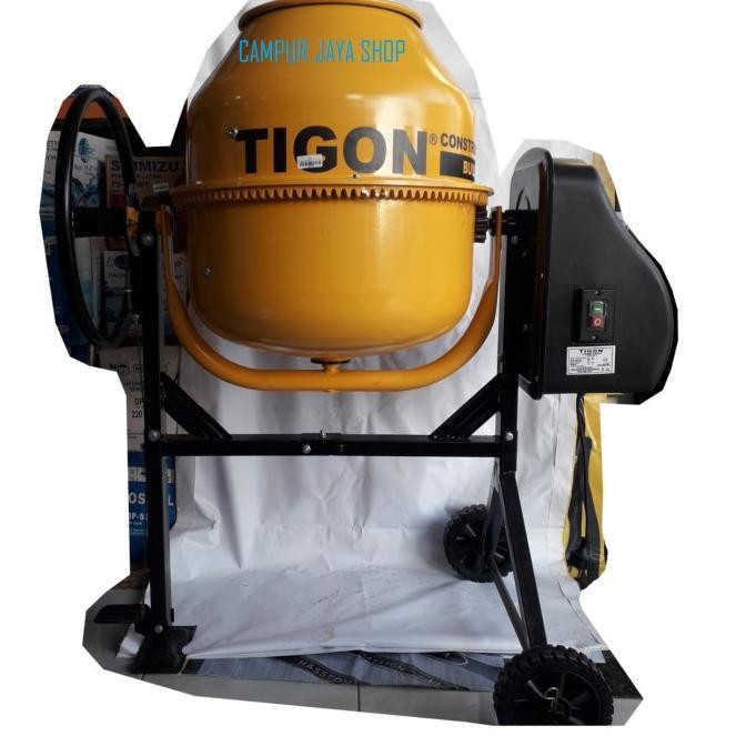 Jual MESIN MOLEN / PENGADUK SEMEN BETON MINI 120 LITER TIGON ELECTRIC MIXER ORIGINAL DAN ...