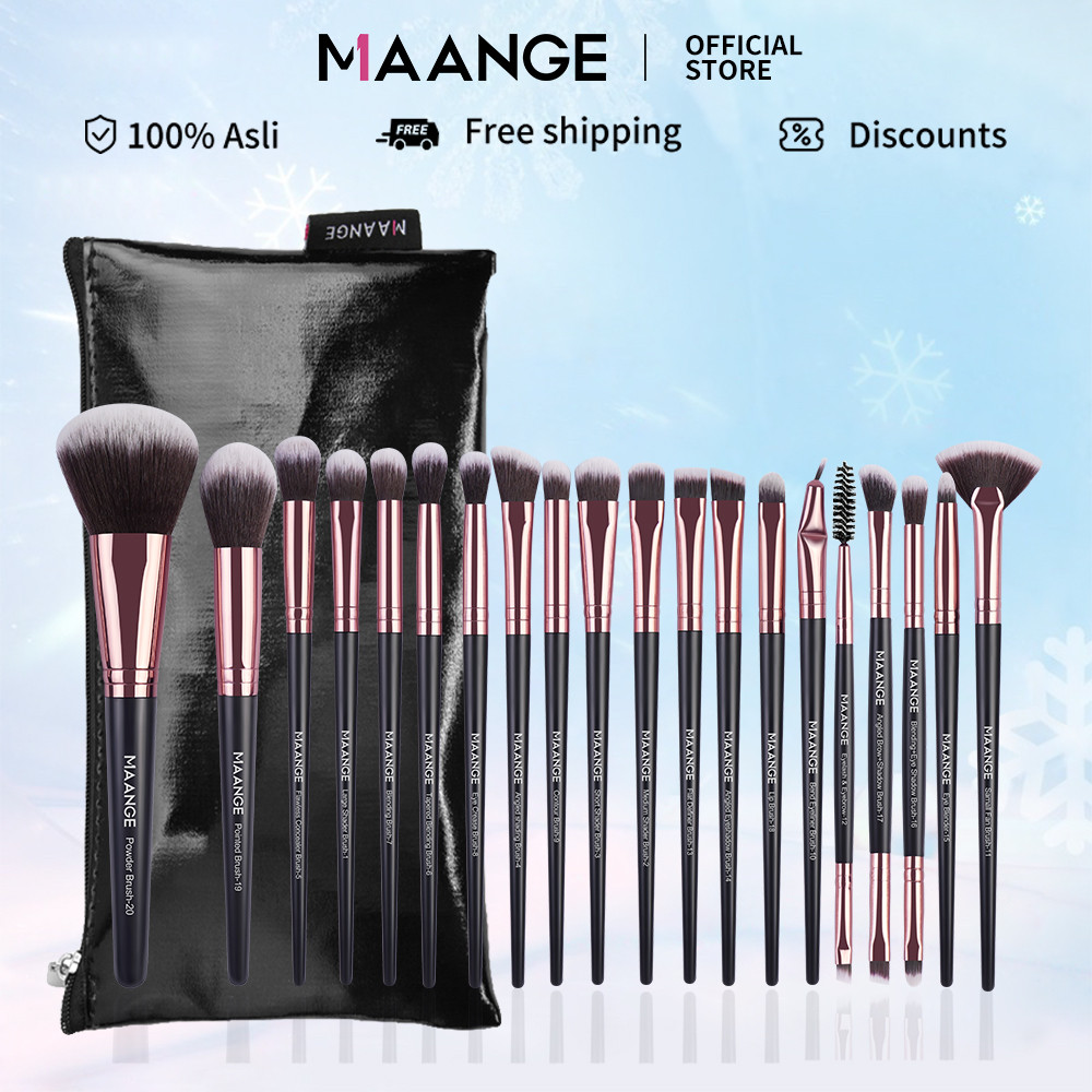 Jual MAANGE 20 Pcs Exclusive brush Set Brush Make up Profesional Alat ...