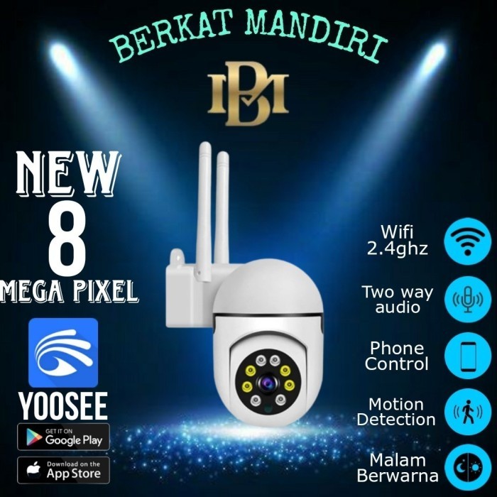 Jual Produk Ready IP Camera CCTV Outdoor Yoosee wireless onvif wifi 5MP ...