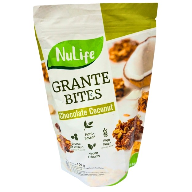 Jual S21620 NULIFE GRANTE BITES CHOCOLATE COCONUT GRANOLA 100GR MAJU ...