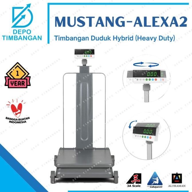 Jual Timbangan Duduk Mustang Alexa Gen2 Hybrid Heavy Duty Indikator digital | Shopee Indonesia