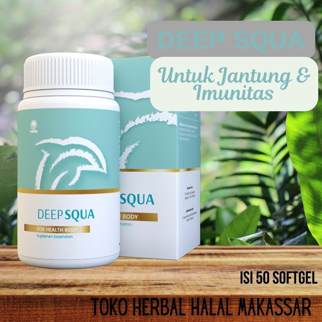 Jual Deep Squa HNI HPAI isi 50 softgel Dari ekstrak minyak hati ikan ...