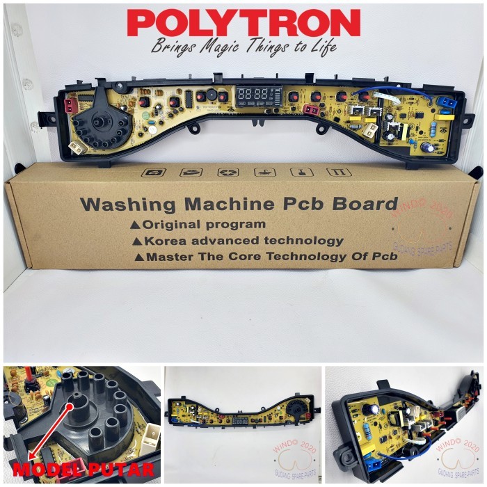 Jual MODUL PCB MESIN CUCI POLYTRON HGBT-004A-ZEROMATIC PAW-7511 POLITRON | Shopee Indonesia