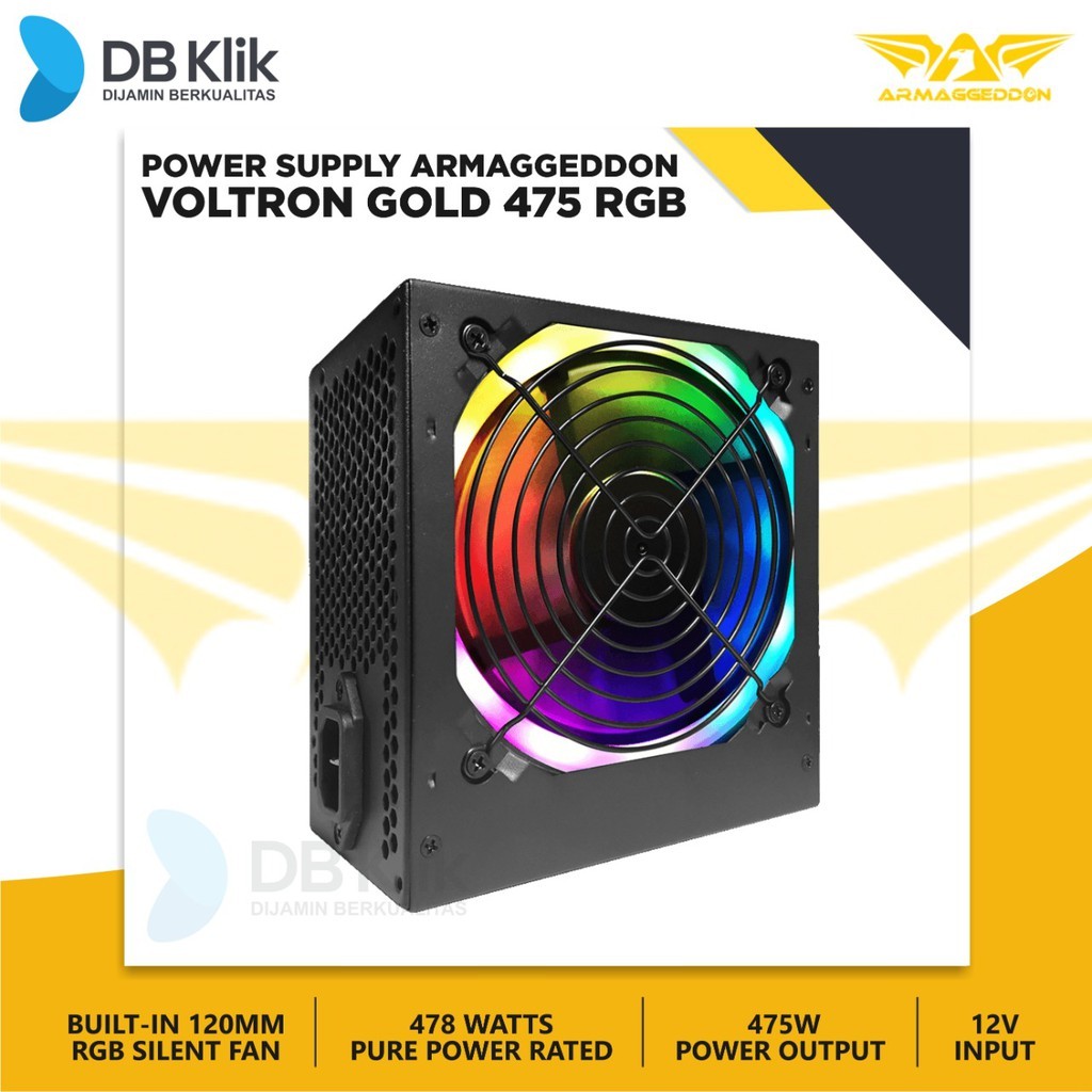 Jual Armaggeddon Power Supply Voltron Gold 475 Rgb | Shopee Indonesia