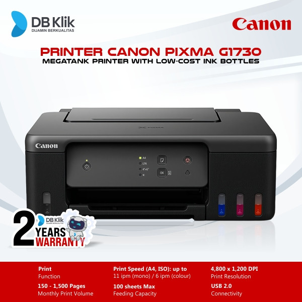 Jual Canon Printer Pixma G1730 Inkjet Print Only | Shopee Indonesia
